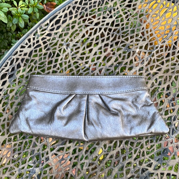 Lauren Merkin | Bags | Lauren Merkin Dark Graybrown Metallic Leather ...